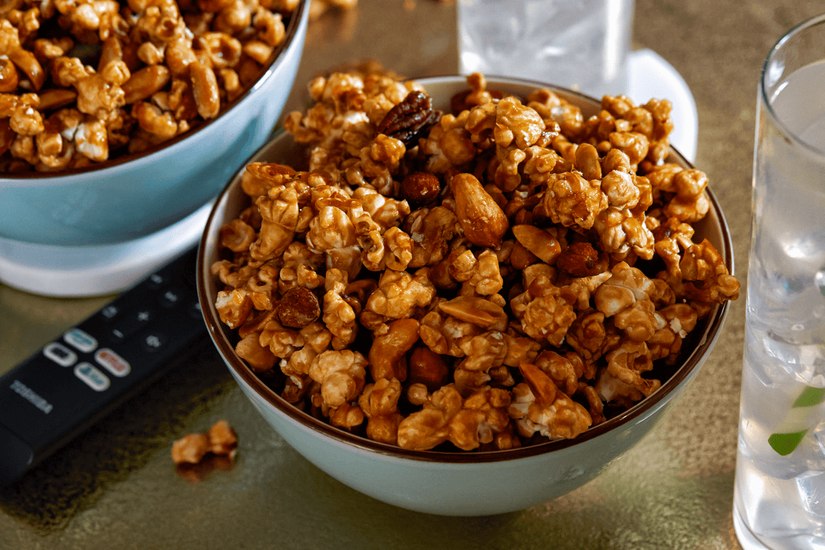 Caramel Popcorn with Nuts – West Bend