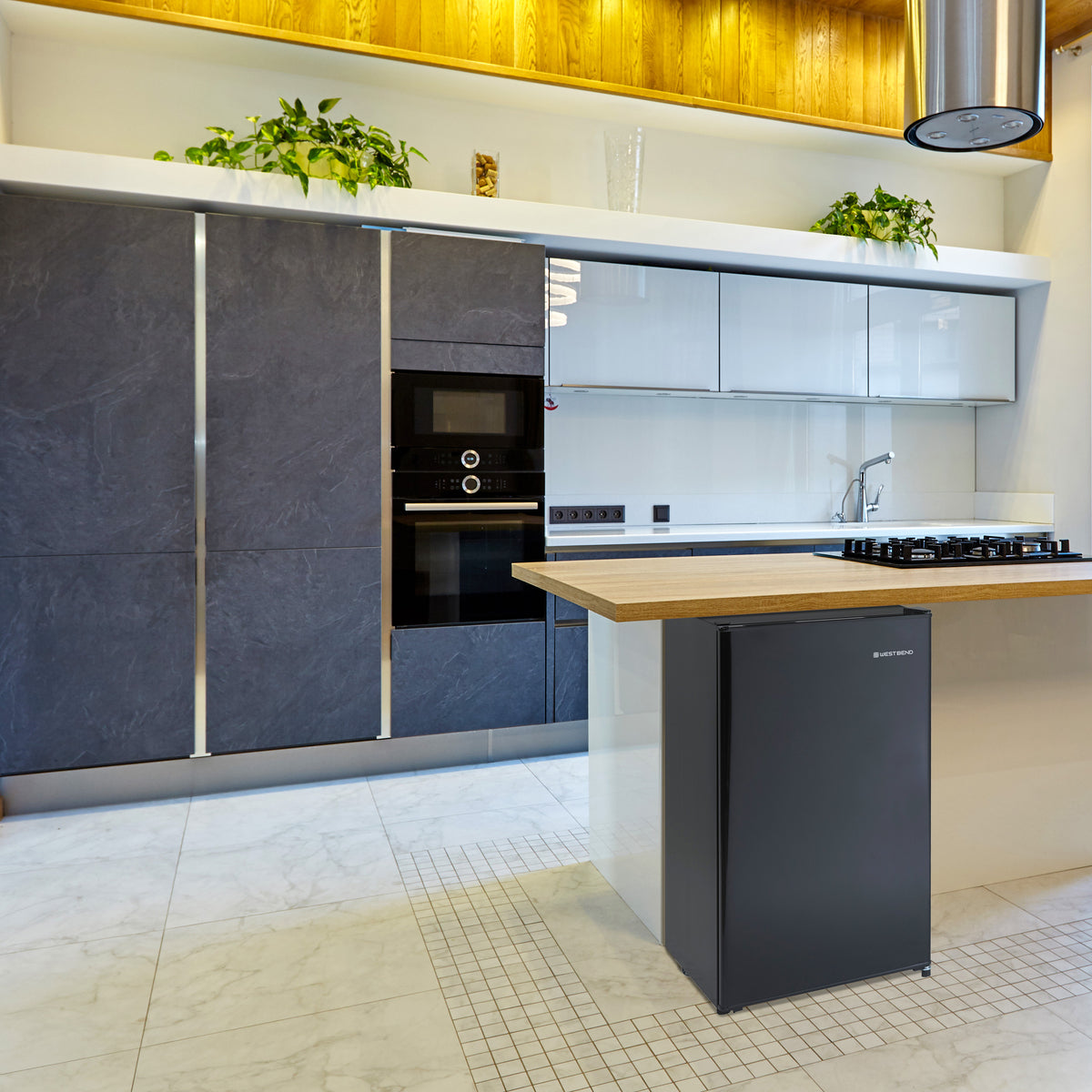 West Bend 3.2 cu. ft. Compact Refrigerator, in Black (WB0320ARBB)