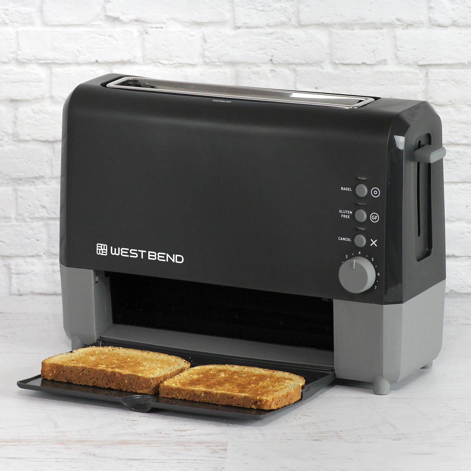 West Bend QuikServe Compact 2-Slice Toaster with Extra Wide Slots and ...