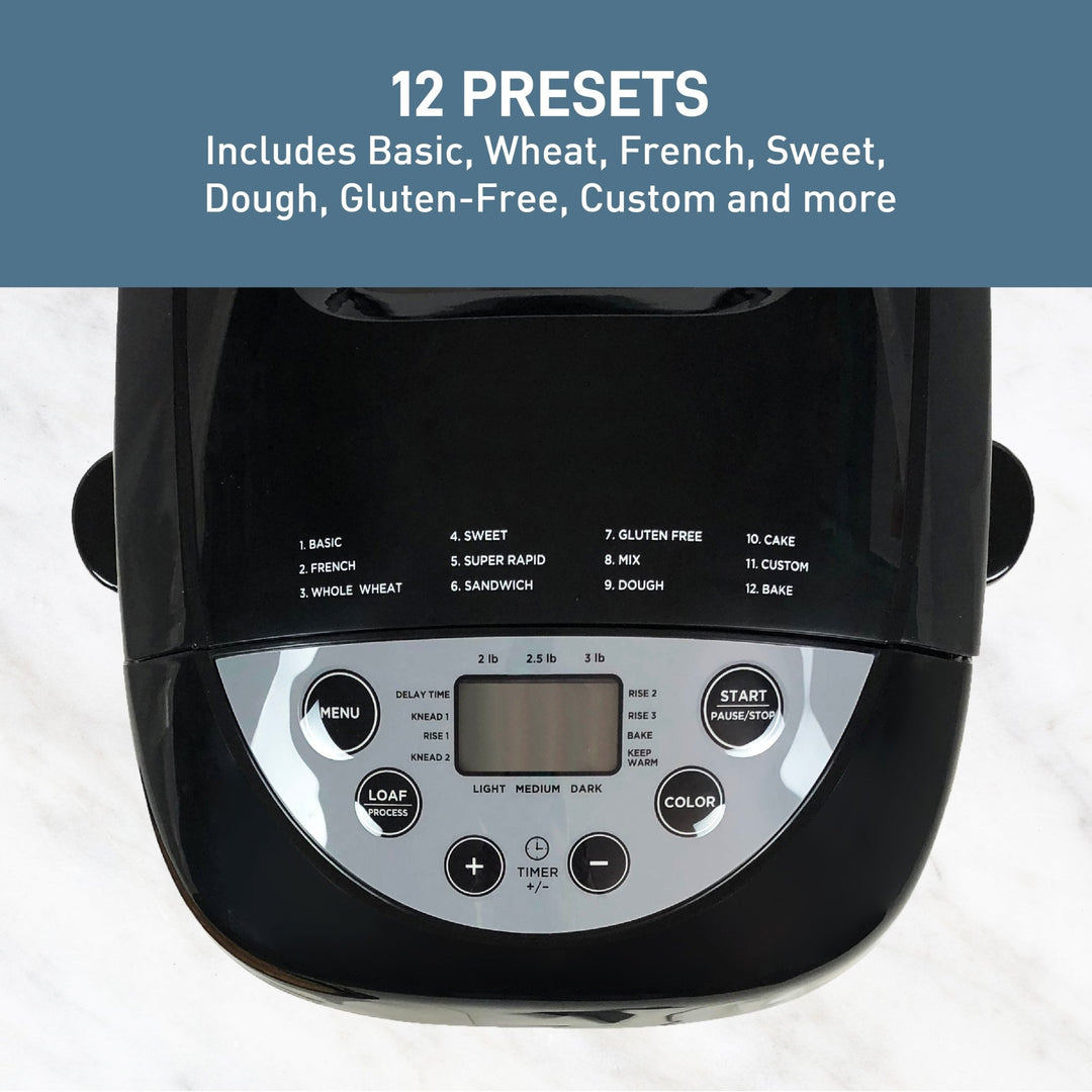 West Bend Hi-Rise Bread Maker with 12 Preset Digital Controls